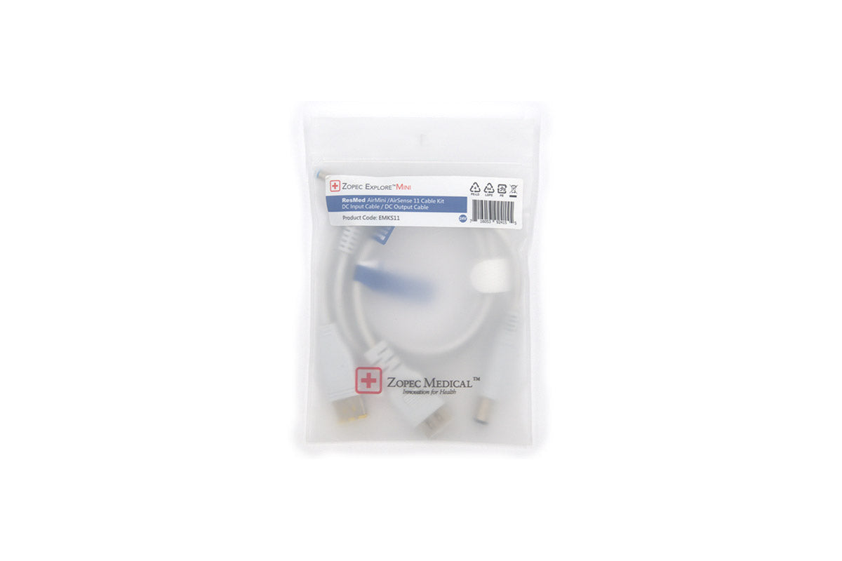 Zopec Explore Mini DC Output & Input Cables for ResMed AirMini / AirSe ...